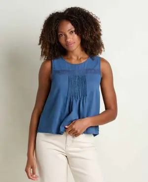 TOAD & CO Manzana Pintuck Tank - Canal