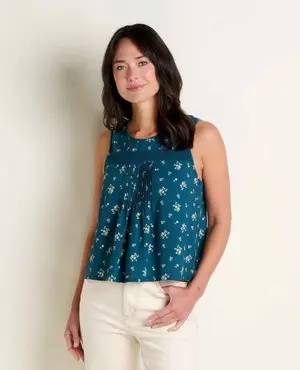 TOAD & CO Manzana Pintuck Tank - Midnight Print