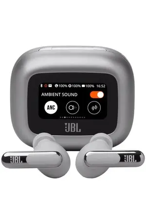 JBL Live Beam 3 True Wireless Noise-cancelling Closed-stick Earbuds - Silver