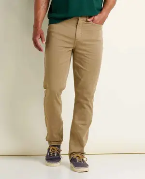 TOAD & CO Tamarack Slim Jean In Twill With Flexform Waistband - Khaki