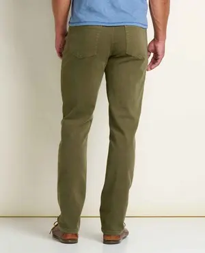 TOAD & CO Tamarack Slim Jean In Twill With Flexform Waistband - Olive