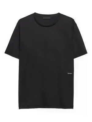 Prada Logo-embroidered Short-sleeve T-shirt