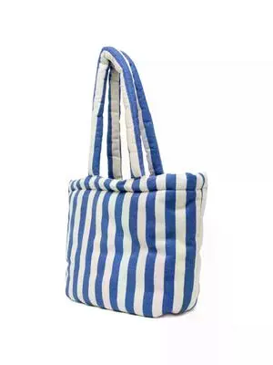 Farm Rio Parrot Striped Tote Bag