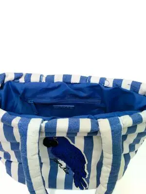 Farm Rio Parrot Striped Tote Bag