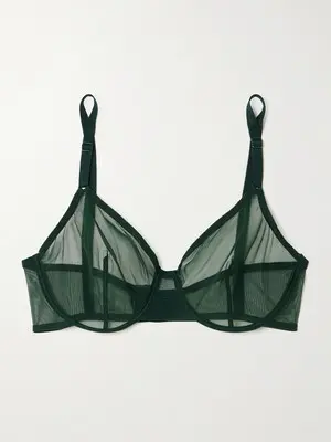 ERES Eden Tonique Stretch-tulle Underwired Bra - Green