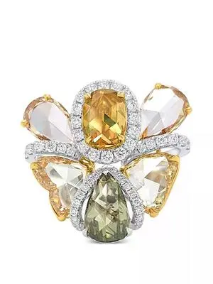 HYT JEWELRY Butterfly-shape Diamond Cocktail Ring - Silver