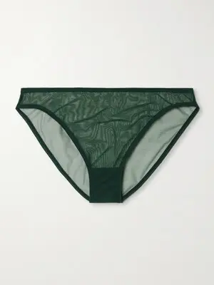 ERES Bambin Tonique Stretch-tulle Briefs - Green