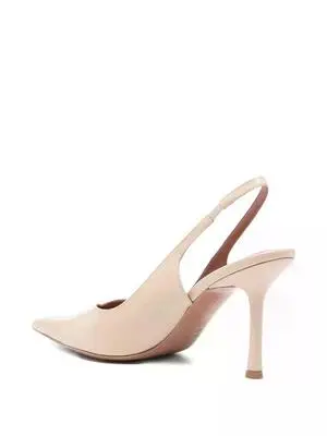 CASTAGNA Darya Point-toe Slingback Pumps - Neutrals