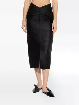 LANVIN Twist-detail Midi Skirt