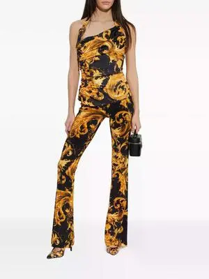 Versace Baroque-pattern Slingback Pumps