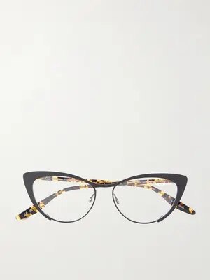 Barton Perreira Cheeky Cat-eye Acetate And Metal Optical Glasses - Black