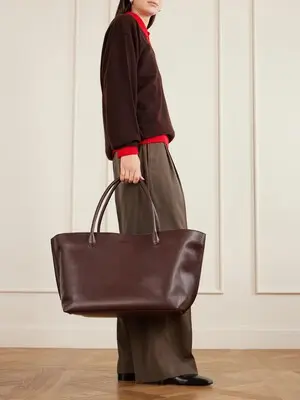 LIÉ STUDIO The Eva Weekend Leather Tote - Brown