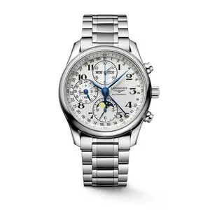 LONGINES Master Collection Chronograph Moonphase 40mm Watch - Stainless Steel