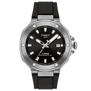 TISSOT T-race Black Dial Watch 41mm - Stainless Steel
