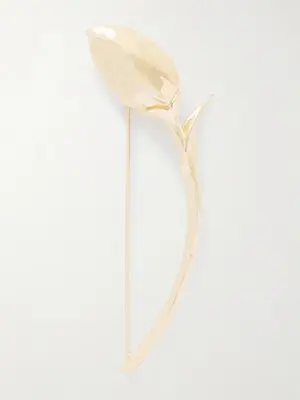 Erdem Bloom-plated Silver Brooch - Gold