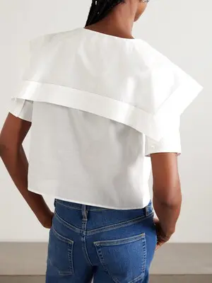 FRAME Cape-effect Cotton Shirt