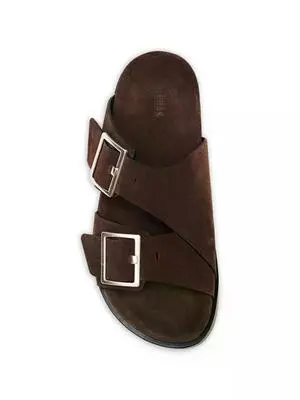 ALOHAS Alba Buckle Strap Sandals - Brown