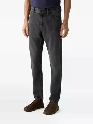 Zegna Roccia Stone-washed Jeans - Grey