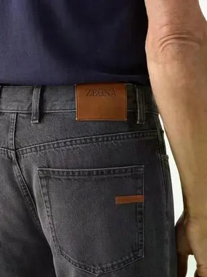 Zegna Roccia Stone-washed Jeans - Grey