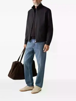 Zegna Zip-up Jacket - Blue