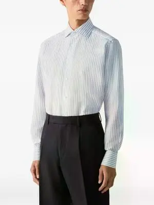 Zegna Striped Shirt - White