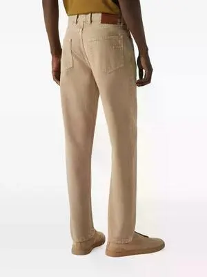 Zegna Roccia Cotton Trousers - Neutrals