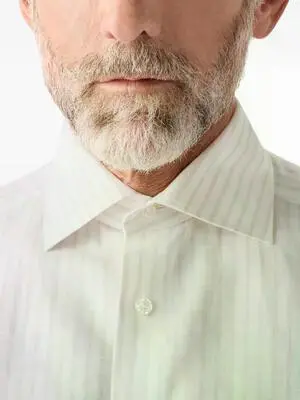 Zegna Striped Shirt - White