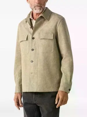 Zegna Chest-pocket Shirt Jacket - Neutrals