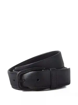 Zegna Leather Belt - Black