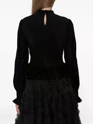 ALLSAINTS Smocked Ruffled Top