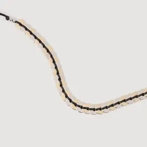 Sandro Jewelry Belt With Leather Tie - Silver