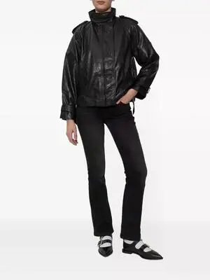 ALLSAINTS High-neck Leather Jacket