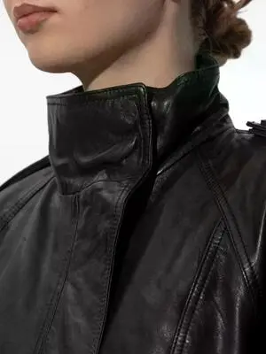 ALLSAINTS High-neck Leather Jacket