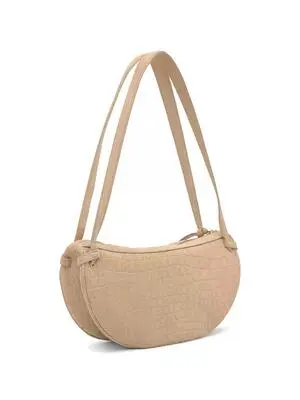 TOUS Embossed Halfmoon Shoulder Bag