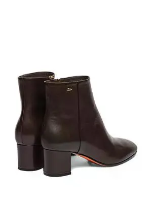 Santoni Round-toe Zip-fastening Boots