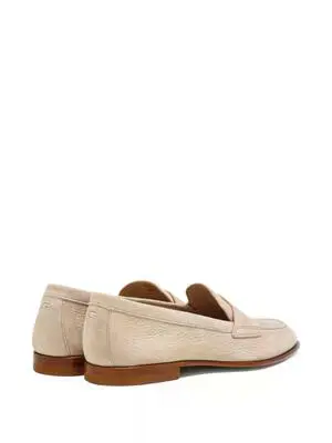 Santoni Round-toe Penny Loafers