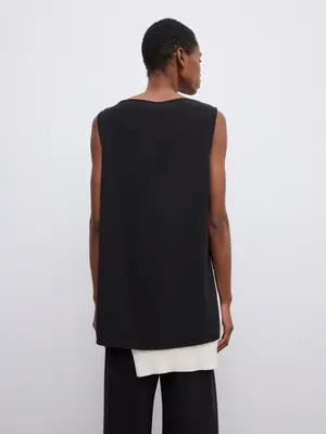 HOUSE OF DAGMAR Sleeveless Crepe Top