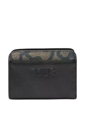TOUS Embossed Zip Wallet - Black
