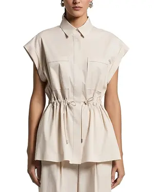 Peserico Drawstring Waist Shirt