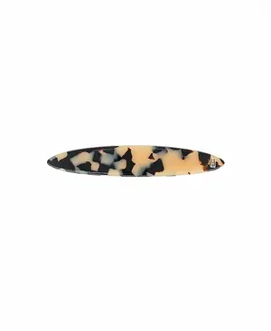 Alexandre De Paris Solferino Acetate Barrette - Beige Tortoiseshell