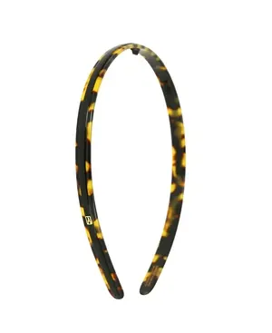 Alexandre De Paris Notre Dame Acetate Headband - Black Tortoiseshell