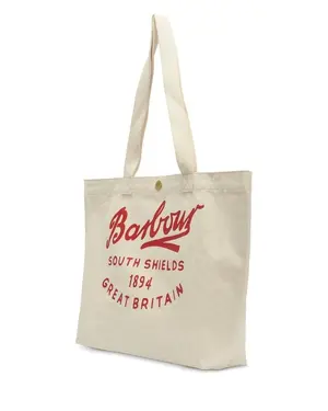 Barbour Script Logo Tote