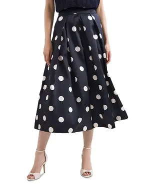 PHASE EIGHT Celeste Spot Print Skirt