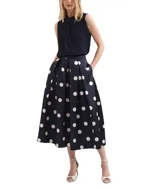 PHASE EIGHT Celeste Spot Print Skirt