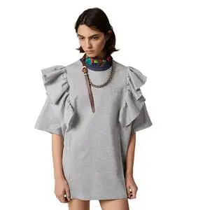 Miu Miu Cotton Crew-neck Dress