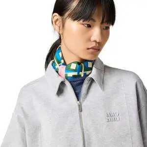 Miu Miu Half-zip Cotton Polo Shirt