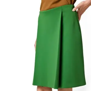 Miu Miu Technical Jersey Straight Skirt - Green