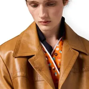Miu Miu Leather Jacket - Sesame