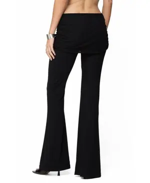 EDIKTED Mini Skirt Pants - Black