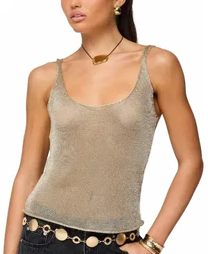 Edikted Metallic Camis Tanks For Women